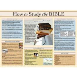 How To Study The Bible, Laminated Wall Chart