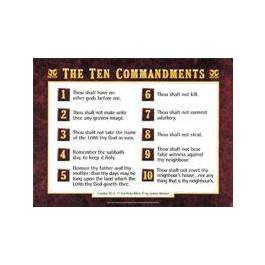 Rose Chart: Ten Commandments